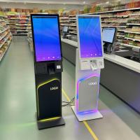 China 27/32 Inch Floor Standing Touch Screen Self Service Kiosk with 1920X1080 Resolution for Self Ordering and Interactive Use for sale