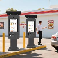 China Waterproof High-Brightness 24/7 Operation Self Service Kiosk for Outdoor Payment and Ordering for sale