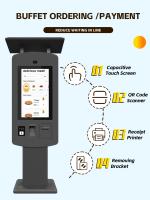 China Waterproof High-Brightness 24/7 Operation Self Service Kiosk for Outdoor Payment and Ordering for sale