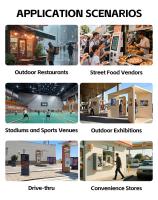 China Waterproof High-Brightness 24/7 Operation Self Service Kiosk for Outdoor Payment and Ordering for sale
