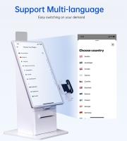 China 21.5 Inch Capacitive Touch 10 Point Self Service Kiosk with Multi-OS Support for Payment Terminal for sale