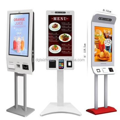 China Floor Standing Touch Screen Kiosk with 2K/4K Resolution and 60,000 Hours Lifespan for Self Service Applications for sale