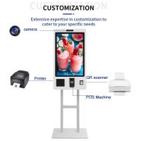 China Floor Standing Touch Screen Kiosk with 2K/4K Resolution and 60,000 Hours Lifespan for Self Service Applications for sale