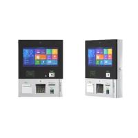 China Wall Mounted Hotel Kiosk with 1920x1080 Resolution Touch Screen and Thermal Printer for Self Check-in for sale