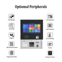 China Wall Mounted Hotel Kiosk with 1920x1080 Resolution Touch Screen and Thermal Printer for Self Check-in for sale