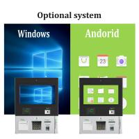 China Wall Mounted Hotel Kiosk with 1920x1080 Resolution Touch Screen and Thermal Printer for Self Check-in for sale