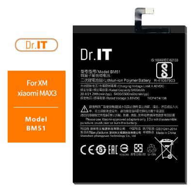 China 5500mAh Lithium Cell Phone Battery For Xiaomi MAX3 for sale