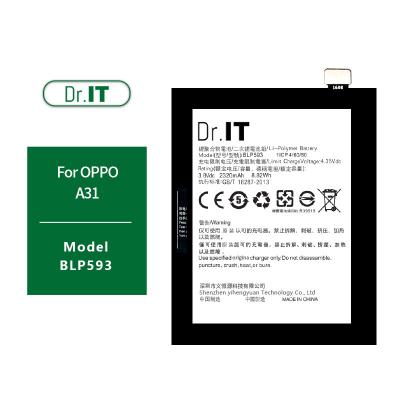 China 3.85V 2320mAh BLP593 OPPO A31 Battery Replacement Heat Proof​ for sale