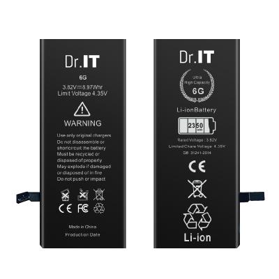 China 2350mAh 6G Iphone High Capacity Battery for sale