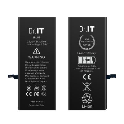 China Li Ion type 6 PLUS Iphone High Capacity Battery 3700mAh A+++ Grade for sale