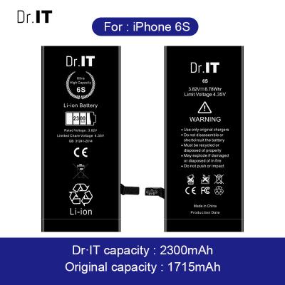 China 2300mAh 6S Iphone High Capacity Battery Replacement ROHS Approved for sale