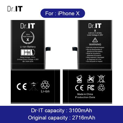 China Zero Cycle 2716mAh Iphone High Capacity Battery Original Li Polymer for sale