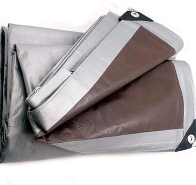 China Heavy Duty UV Resistant Waterproof Tarpaulin 55-260gsm with Reinforced Corners and Eyelets for sale
