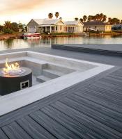 China WPC Co-extrusion Micro-joint Hollow Decking Board 140mm x 20mm for Outdoor Use for sale
