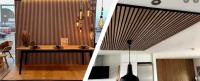China Co-extrusion WPC Wall Panel 202mm Width 20.5mm Thickness Recyclable Ecofriendly Wood Plastic Composite for sale