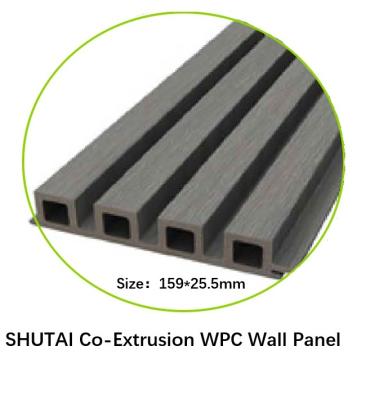China Co-extrusion WPC Wall Panel 202mm Width 20.5mm Thickness Waterproof Eco-Friendly for Commercial Interiors for sale