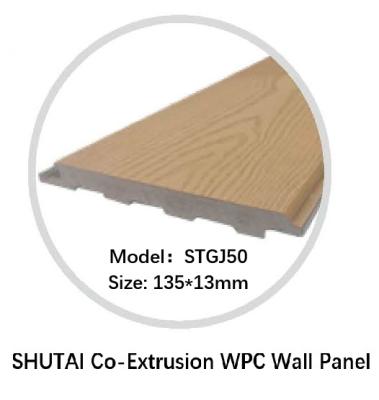 China Co-extruded WPC Wall Panel 20.5mm Thickness 202mm Width Waterproof Wood Plastic Composite for sale