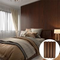 China Co-extrusion WPC Wall Panel 202mm Width 20.5mm Thickness UV Resistant Wood Plastic Composite for Interior Exterior Cladding for sale