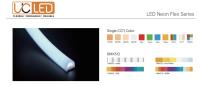 China Custom Top Bend Neon LED Strip 24V With Constant Voltage DMX512 And SPI Control for sale