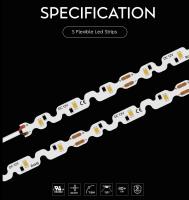 China S Shape 12V LED Strip Light IP65 Waterproof With Double Layer 2oz Copper PCB for sale