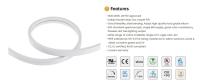 China 2835 SMD DC24V Side Bend LED Strip High Brightness And Flawless Dot Free Output for sale