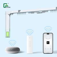 China eWeLink Zigbee Smart Curtain Motor GM36D 2500mAh Battery 2.0Nm Torque Works with Alexa for sale