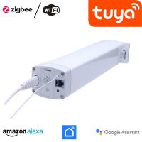China Zigbee Smart Curtain Motor Ultra Quiet 18W AC90-240V Sleep Friendly Bedroom Automation for sale