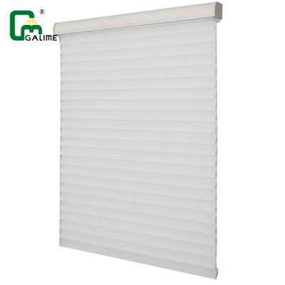 China Smart WiFi Motorized Shangrila Blinds Tuya Cordless Light Filtering 2.4GHz 110-240V for sale