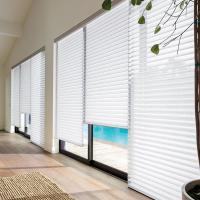 China Motorized Triple Sheer Shangrila Blinds Voice Control Smart Window Shades for Alexa 110V for sale