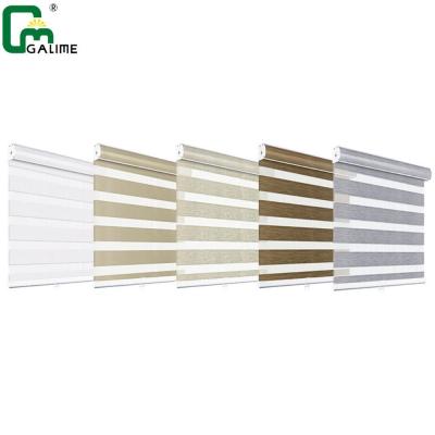 China Rechargeable Motorized Smart Zebra Shade Blinds Automated Battery Powered Custom for sale