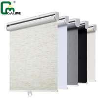 China Cordless Manual Spring Loaded Roller Blinds 100% Blackout Child Safe Shades 8000 Cycles for sale