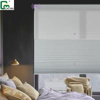China Wired Zigbee Smart Honeycomb Blinds Constant Power Blackout Cellular Shades 34rpm for sale