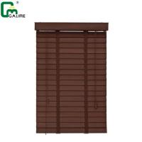 China Zigbee Wireless Faux Smart Wooden Blinds Moisture Resistant Battery Power for sale