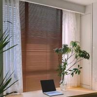 China Cordless Motorized Real Smart Wooden Blinds For Windows Decorative Privacy Tapes for sale