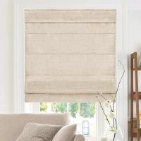China Tuya WiFi Smart Roman Blinds Minimalist Natural Texture Fabric Motorised for sale
