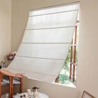 China Blackout WiFi Motorised Smart Roman Blinds Privacy Comfort Smart Roman Shades for sale