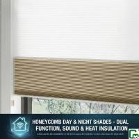 China Electric WiFi Smart Day And Night Blinds Cellular Cordless Thermal Insulation for sale