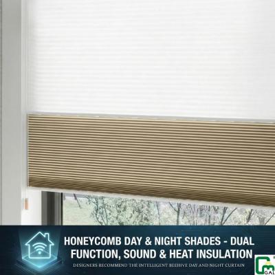 China Electric WiFi Smart Day And Night Blinds Cellular Cordless Thermal Insulation for sale