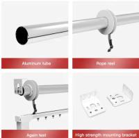 China Tuya WiFi Smart Liftable Curtain System High Ceiling Windows Drapery Track System for sale