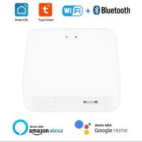 China Mini Smart Home Gateway Hub Multi Mode Zigbee 3.0  Bluetooth Mesh For Home for sale