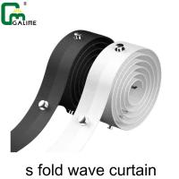 China Premium Ripple Fold Curtain Tape 22mm 25mm for Motorized Track S-Wave Anti-Yellowing Fabric for sale