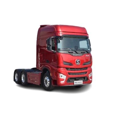 China Left Steering 6500*2500*3200 Units Container Head More Than 400hp Flatbed Trailer Shacman Tractor Truck for sale