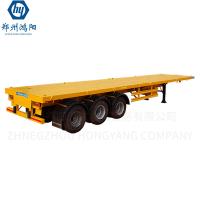 China 80t Removable Lowboy Flatbed Trailer Flatbed Container Excavator Transport Lowbed Truck Trailer for sale