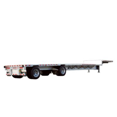 China Heavy Duty 80t Removable Low Bed Trailers For Construction Equipment for sale