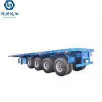 China Brand New Flatbed Trailer 4 Axles Lowbed Truck Trailer With Custom Colors Unit Prices for sale