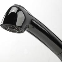 China Sento single handle flexible hose water mixer pull out kitchen faucet with black colour for sale