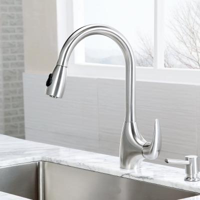 China Krause stainless steel water saving pull out kitchen faucet for sale