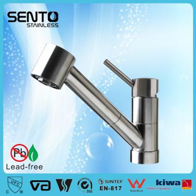 China SENTO Unique design stainless steel kitchen mixer with single lever for sale