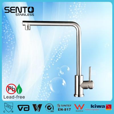 China Small kitchen designs Single lever long handle kitchen faucet, VA certificated for sale