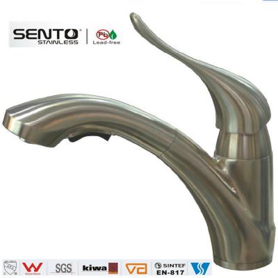 China Good quality pull out system single lever kitchen faucet mixer for sale